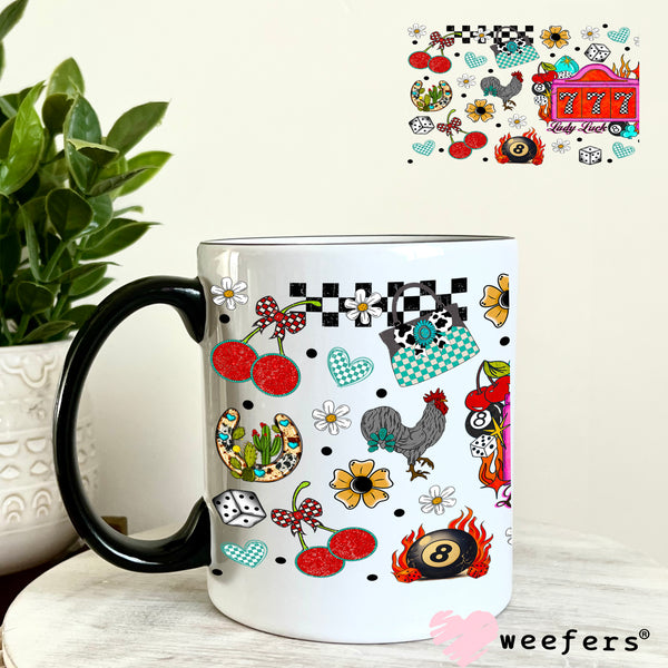 777 Lady Luck UV DTF Cup Wrap - Weefers Exclusive Wrap