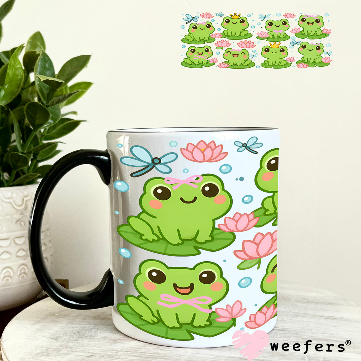 UV DTF Cup Wrap – Prince Charming Frogs – Weefers