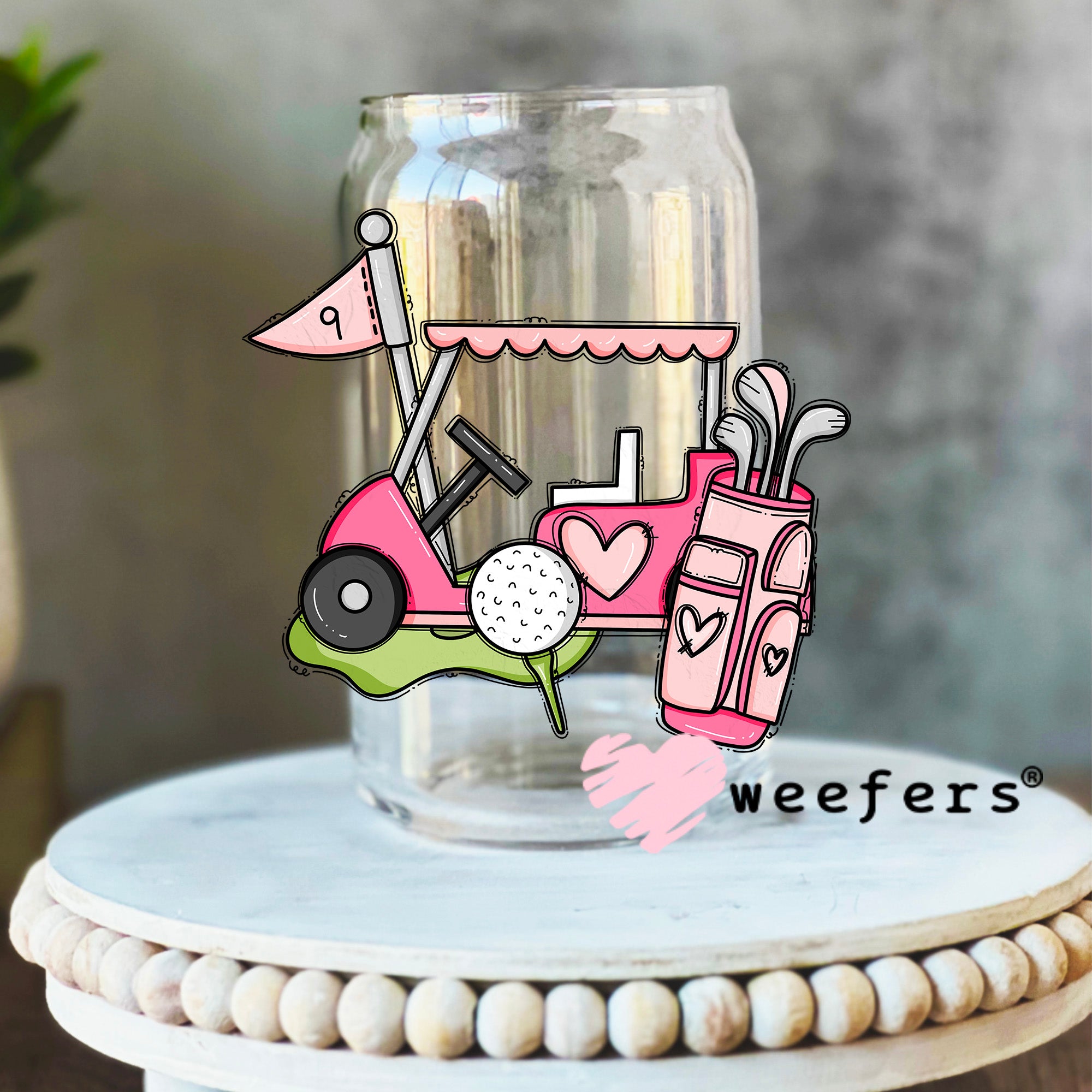 Girly Pink Golf UV DTF Decal – Weefers