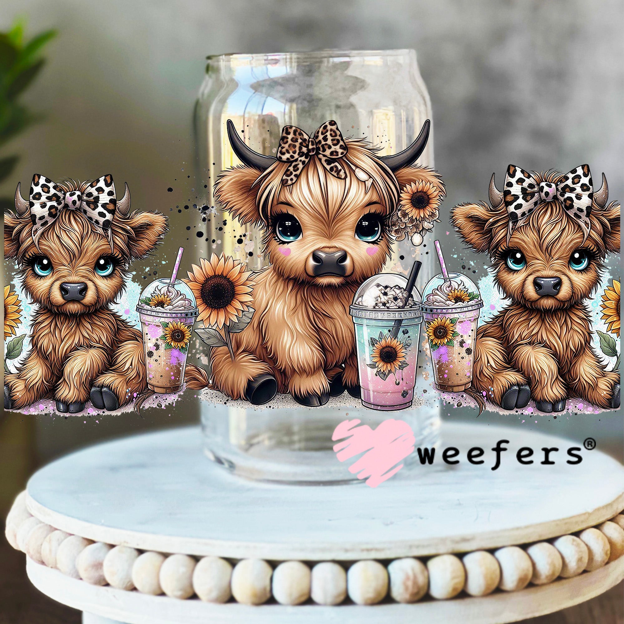 Baby Highlander Leopard Coffee UV DTF Cup Wrap – Weefers