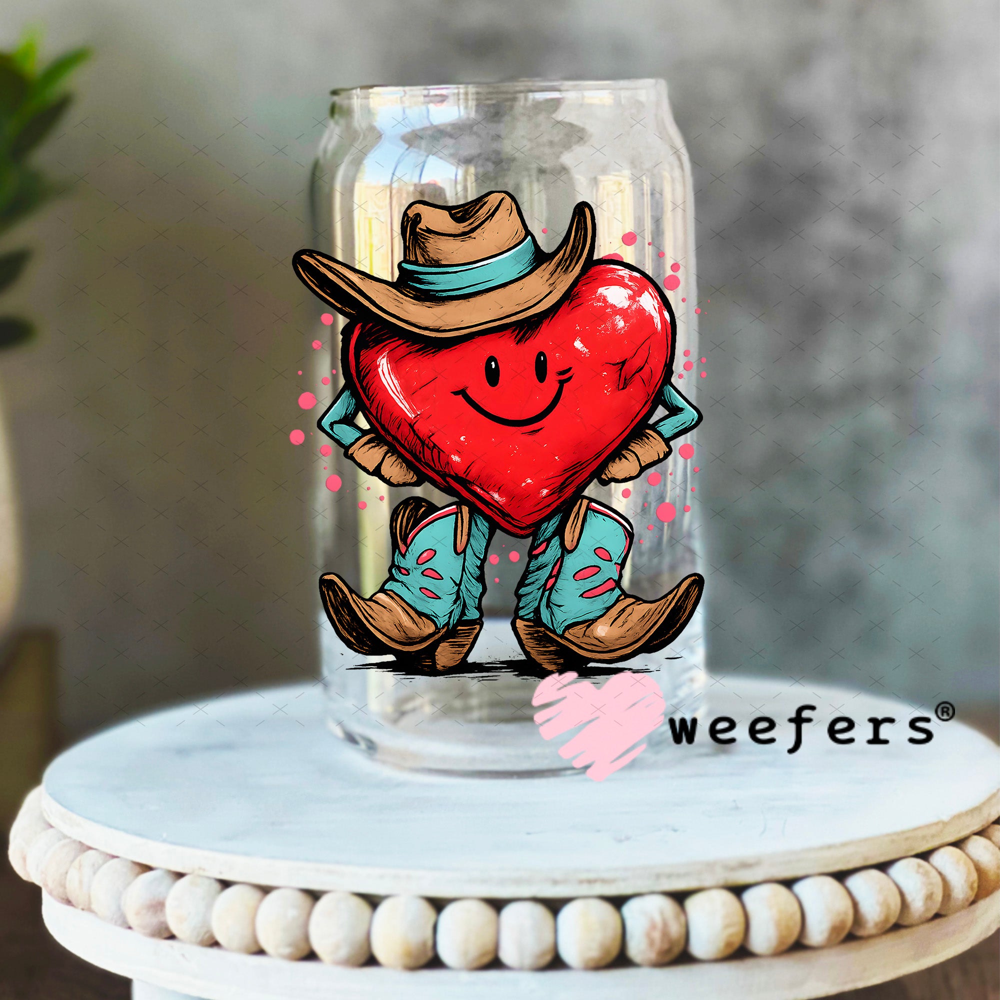 UV DTF Decal - Happy Heart Cowboy – Weefers