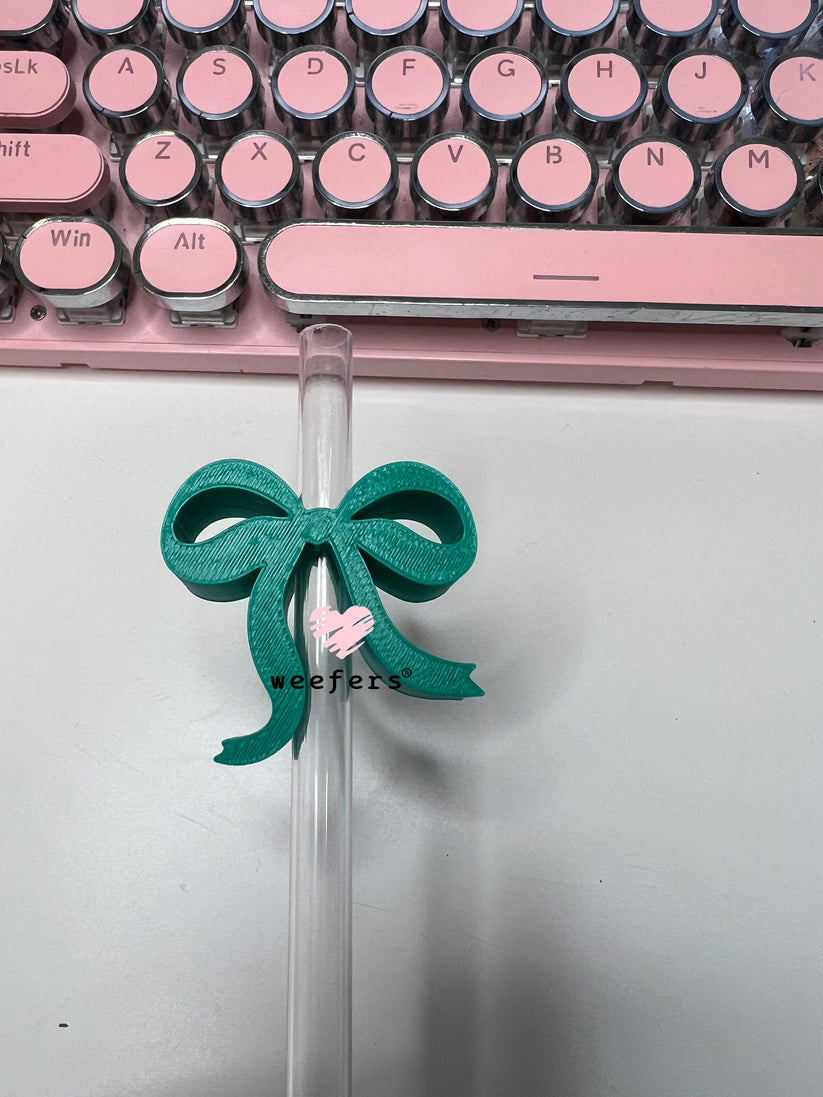 Dainty Bow Large Straw Toppers – Weefers