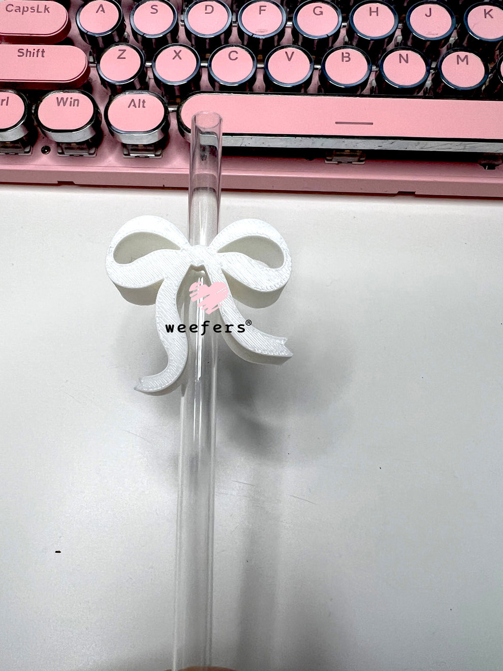 Dainty Bow Large Straw Toppers – Weefers